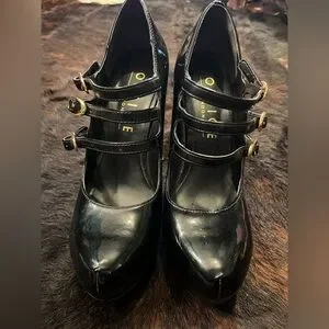 Office London | Shoes | Office London 3 Strap Platform Pin Up Fetish ...